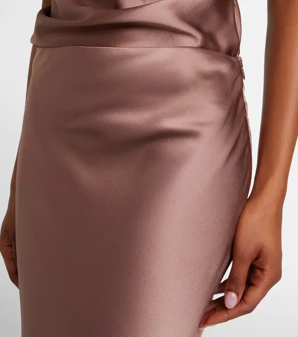 THE SEI Silk Satin Maxi Skirt