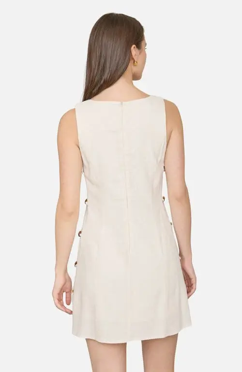 BLU PEPPER Sleeveless Minidress With Side Button Detail