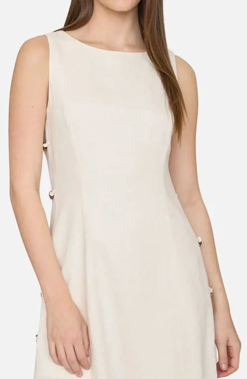 BLU PEPPER Sleeveless Minidress With Side Button Detail