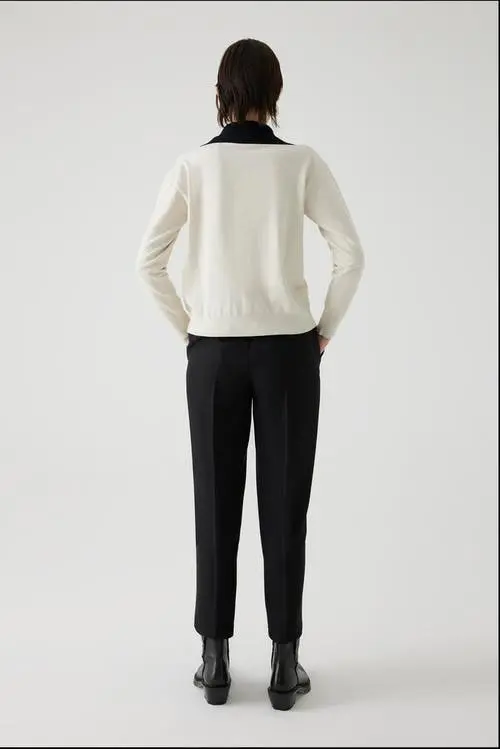 EXQUISE Wide Leg Straight Pants