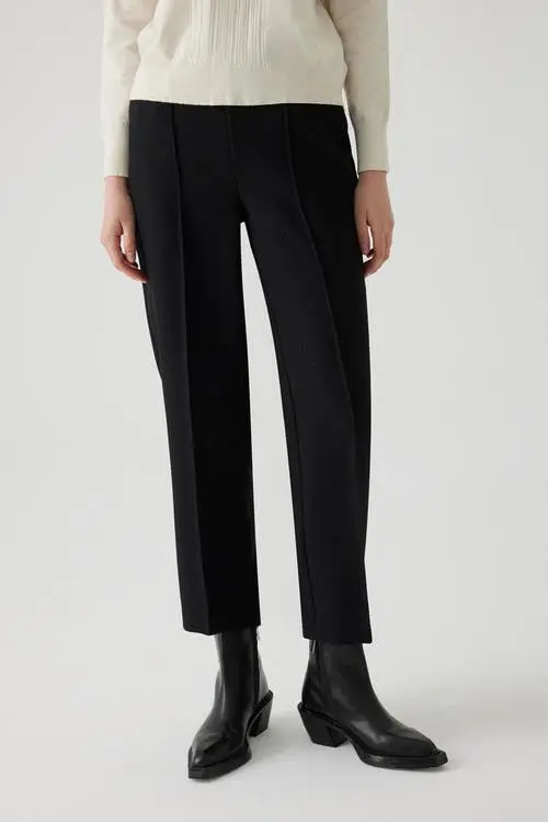 EXQUISE Wide Leg Straight Pants