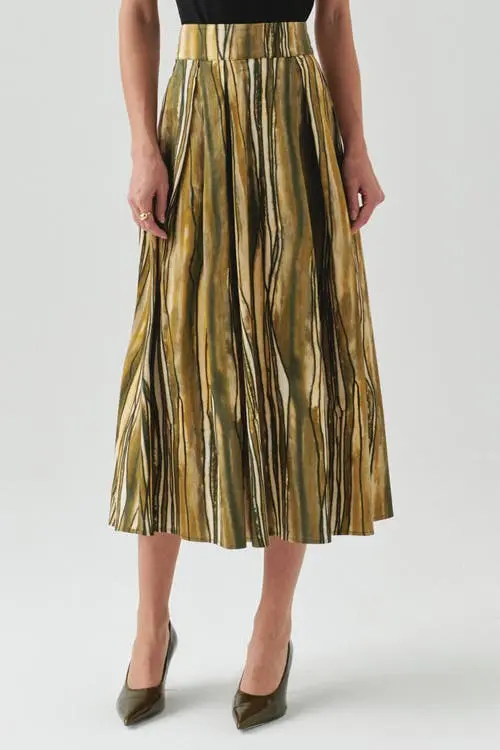 EXQUISE Sloan Striped Skirt