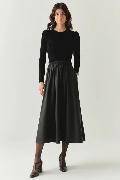 EXQUISE Lauryn Midi Skirt