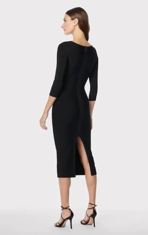 Herve Leger Icon Sweetheart Midi Dress