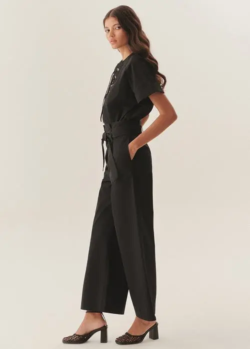 EXQUISE Lauren Timeless Structured Trousers - Black