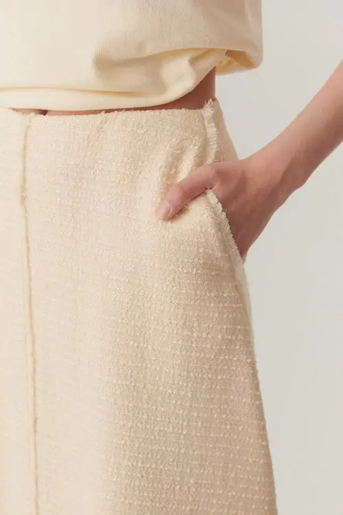 EXQUISE Ruth Midi Flared Skirt