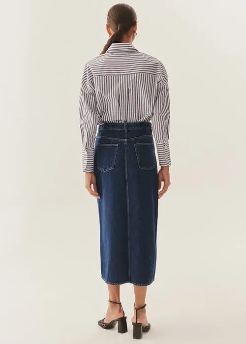 EXQUISE Malia Denim Skirt