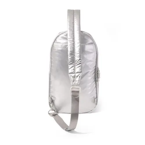 BAGGALLINI Swift Sling Bag - Silver Metallic