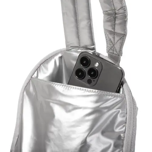 BAGGALLINI Swift Sling Bag - Silver Metallic