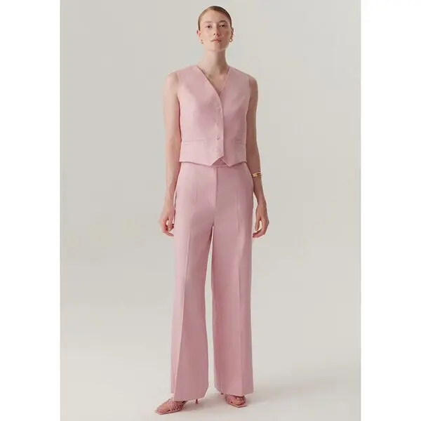 EXQUISE Nevaeh Fit Linen Trousers
