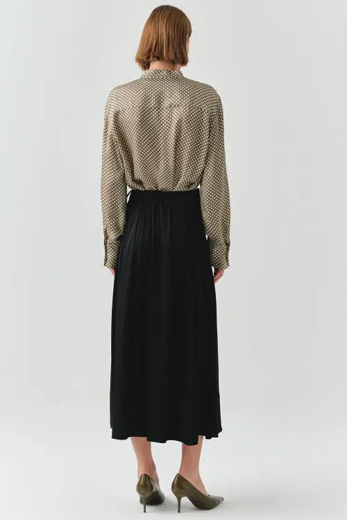 EXQUISE Sheer Viscose Maxi Skirt