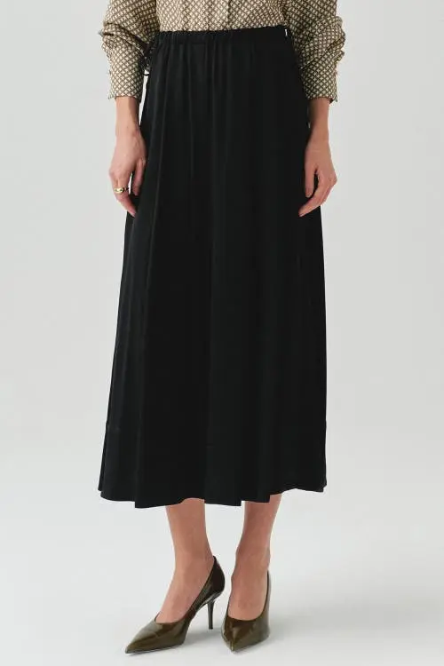 EXQUISE Sheer Viscose Maxi Skirt