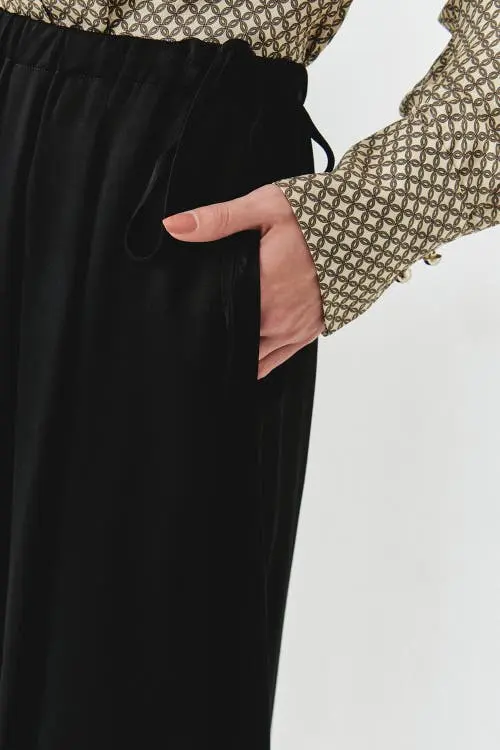 EXQUISE Sheer Viscose Maxi Skirt
