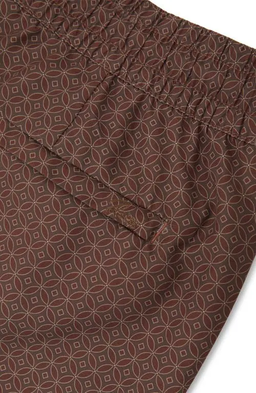 REISS Printed Swim Trunks With Elasticated Waist