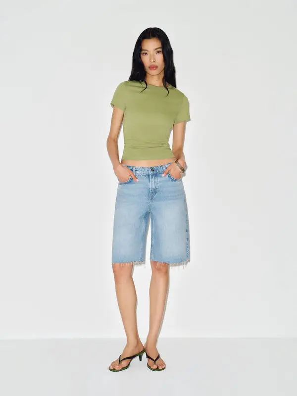 REFORMATION Finley Low Rise 11" Baggy Jorts