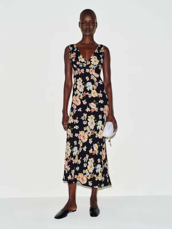 REFORMATION Anna-claire Printed Midi Dress - Multi