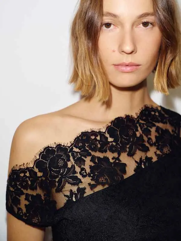 REFORMATION Oriana Lace Top