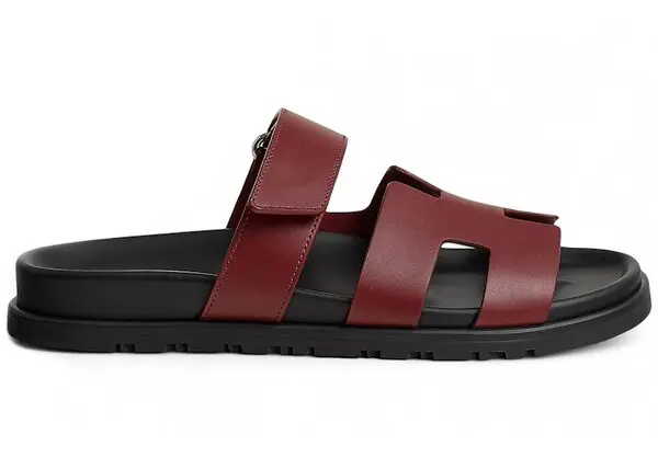 Hermès Chypre Sandal Calfskin - Rouge H