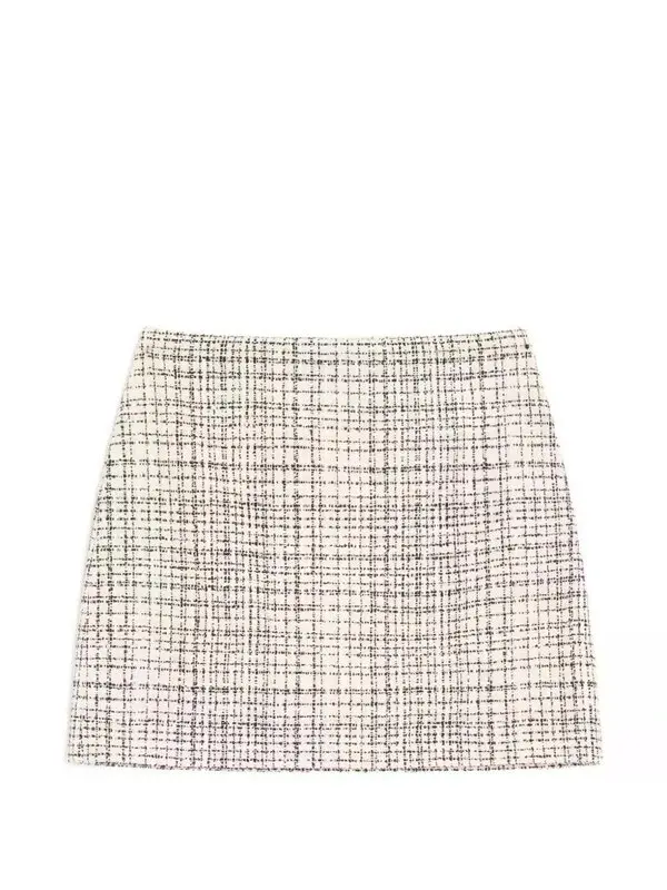 Valentino Garavani Square Tweed Mini Skirt