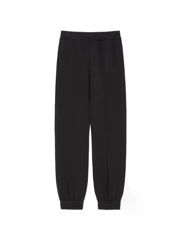 Valentino Garavani Cotton Jogging Pants With Vgold - Black