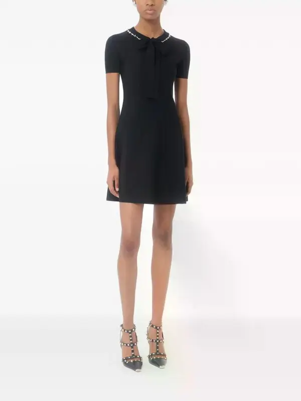 Valentino Garavani Embellished Knit Dress