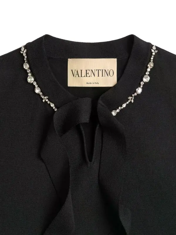 Valentino Garavani Embellished Knit Dress