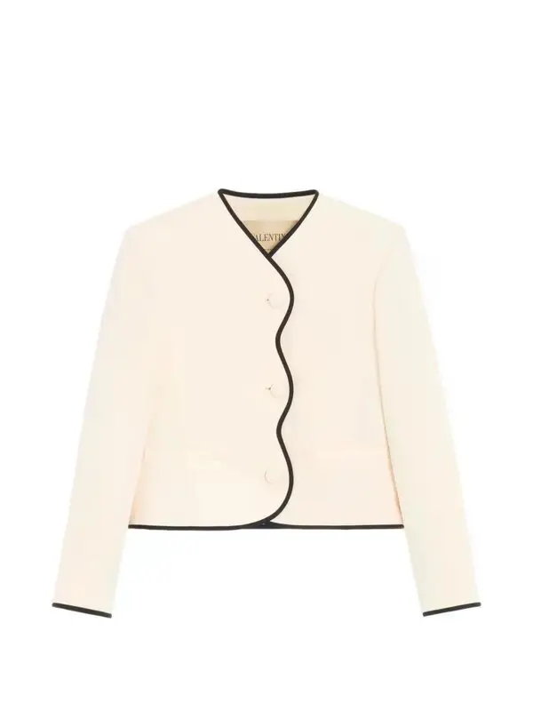 Valentino Garavani Crepe Couture Jacket - Neutrals