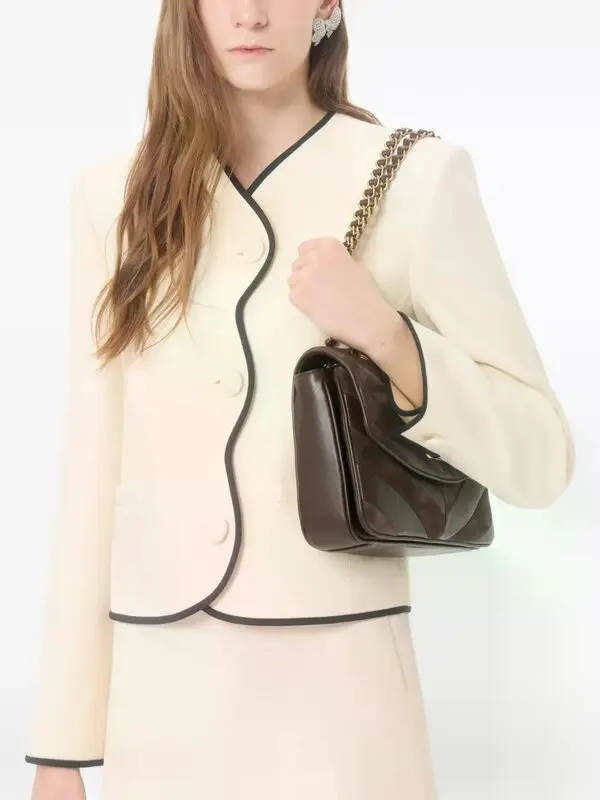 Valentino Garavani Crepe Couture Jacket With Contrasting Trim - Neutrals