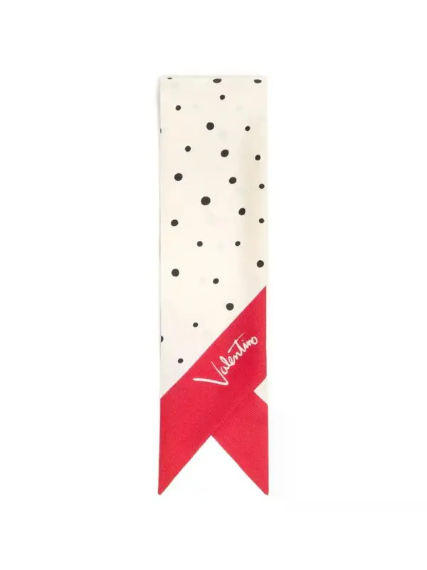 Valentino Garavani Little Stars Starry Silk Bandeau Scarf