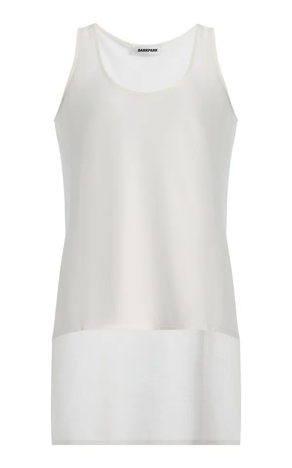 DARKPARK Ivy Cotton Jersey Tank Top - White