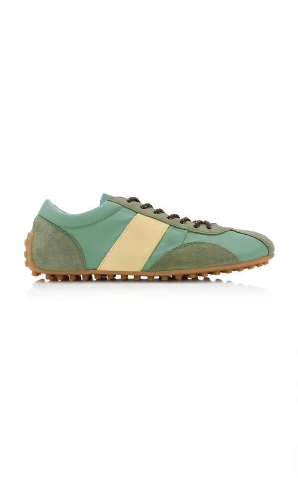 TOD'S Suede And Nylon Lace-up Sneakers