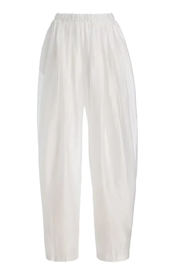 DARKPARK Simona Voile Balloon Pants With Detachable Culotte - White