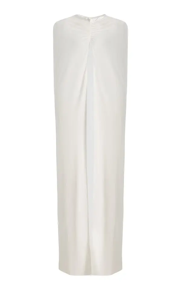 DARKPARK Auroroa Cotton Jersey Long Cape - White