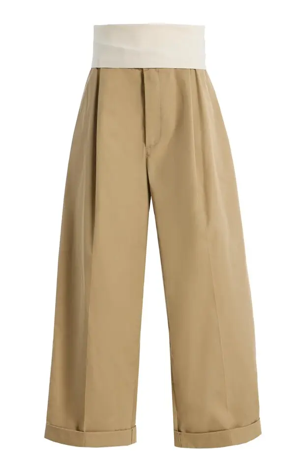 DARKPARK Wendy Wide-leg Cotton Trousers