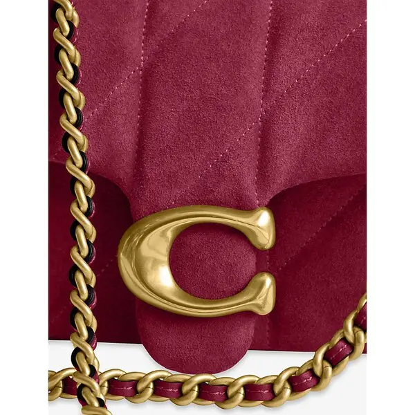 COACH Tabby 20 Suede Shoulder Bag