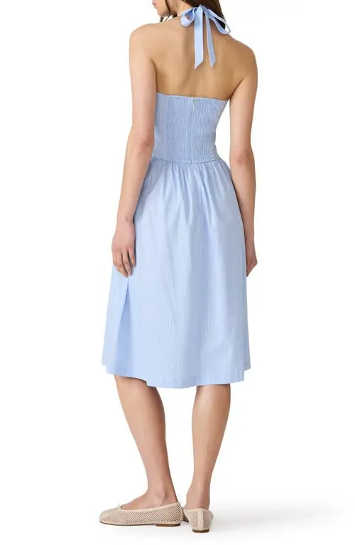 Steve Madden Leigh Anne Halterneck Striped Dress - Stripe Multi