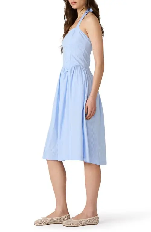 Steve Madden Leigh Anne Halterneck Striped Dress - Stripe Multi