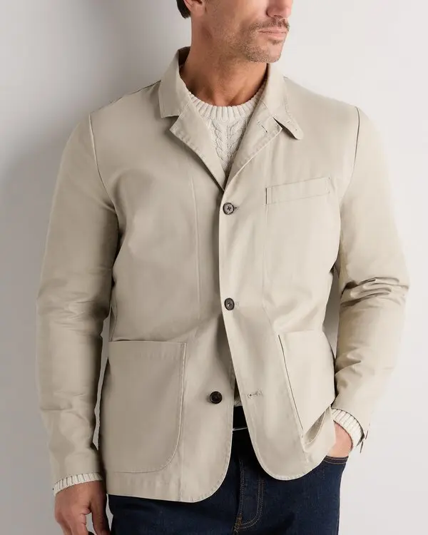 Quince Organic Twill Unstructured Blazer