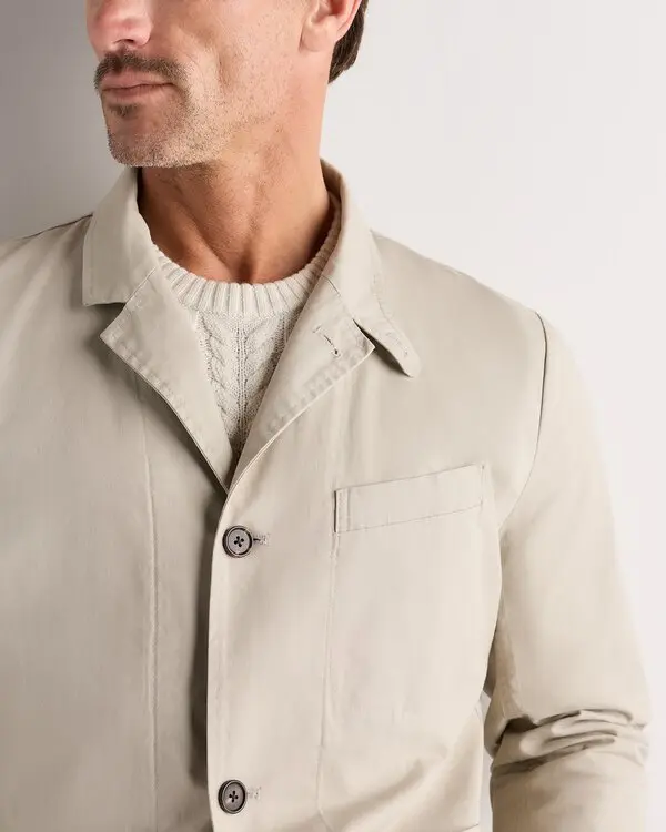 Quince Organic Twill Unstructured Blazer
