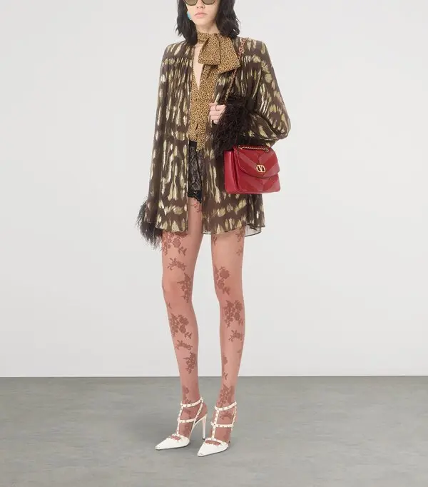 Valentino Garavani Lambskin Chevron Djuna Shoulder Bag