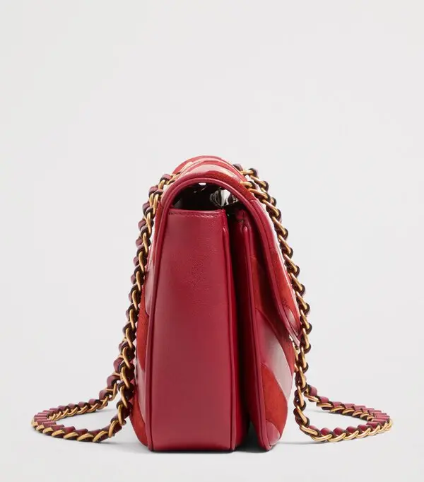 Valentino Garavani Lambskin Chevron Djuna Shoulder Bag