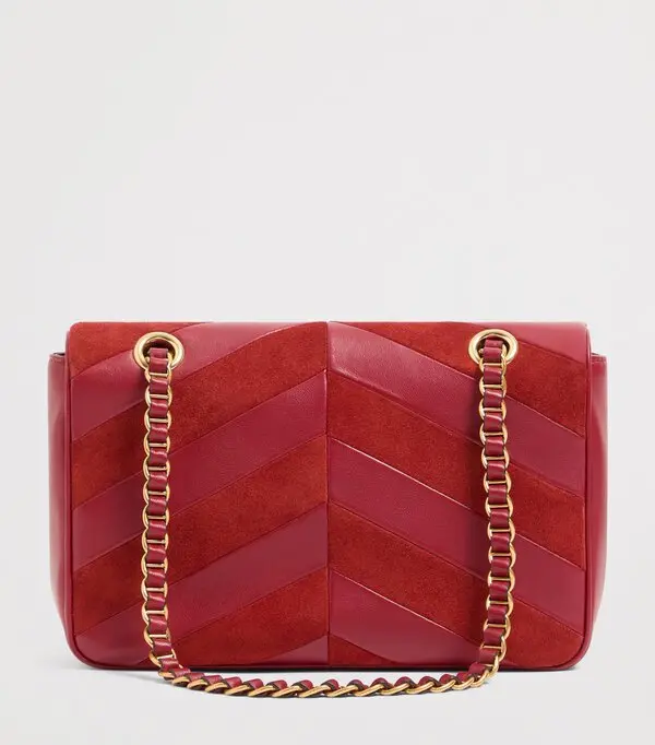 Valentino Garavani Lambskin Chevron Djuna Shoulder Bag