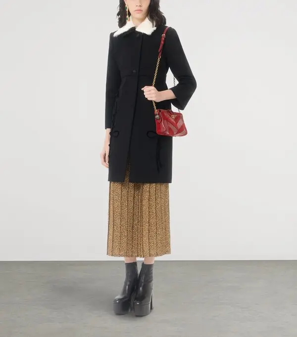 Valentino Garavani Small Lambskin Panthea Shoulder Bag