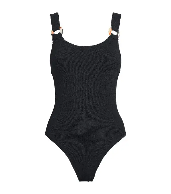 BURBERRY X HUNZA G Hunza G X Burberry Domino Swimsuit - Black