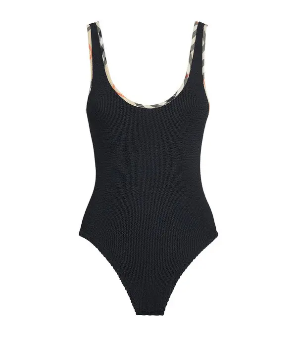 BURBERRY X HUNZA G Hunza G X Burberry Faye Swimsuit - Black