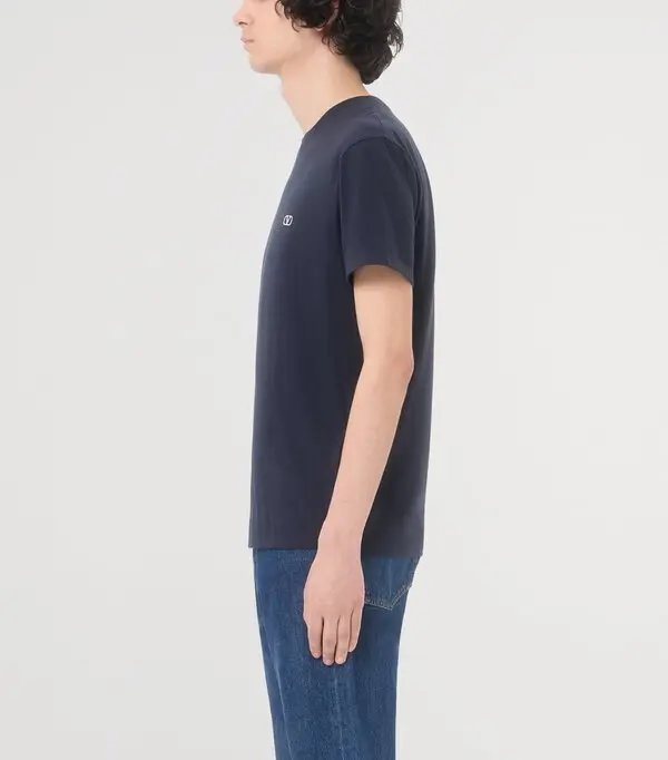 Valentino Garavani Cotton Vlogo T-shirt - Blue