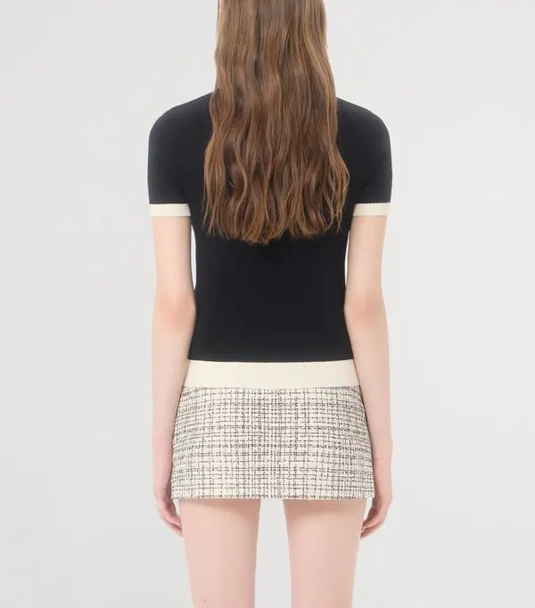 Valentino Garavani Cotton Knit Polo Shirt With Bow Detail