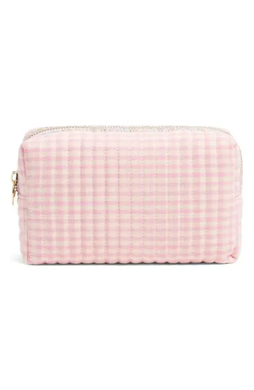 Stoney Clover Lane X Liberty Small Quilted Cotton Pouch - Rose Gingham