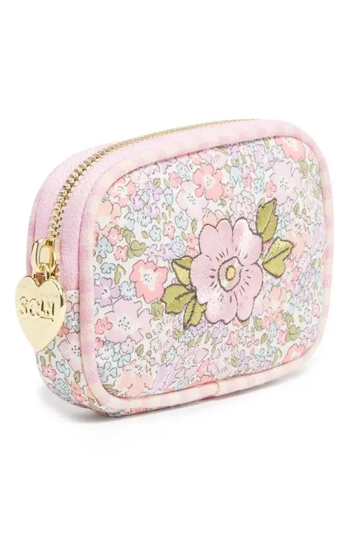 Stoney Clover Lane X Liberty Micro Floral Embroidered Cotton Pouch - Michelle