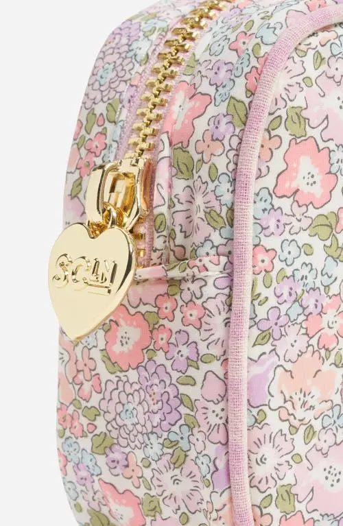Stoney Clover Lane X Liberty Small Skincare Embroidered Cotton Pouch - Michelle